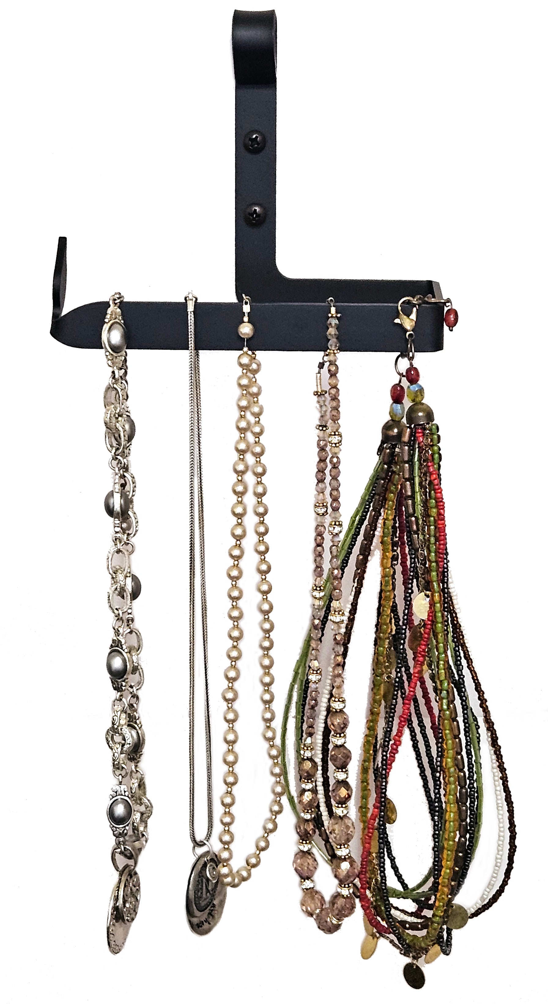 Wrought Iron Metal Holder | Handcrafted, Flat Black Finish