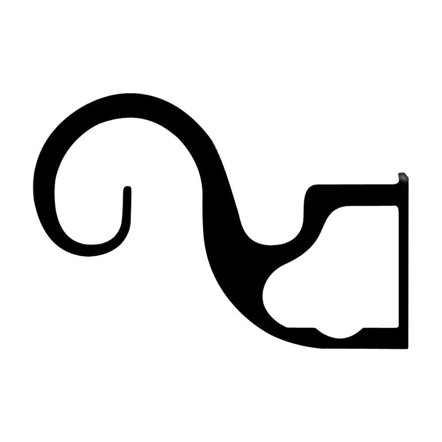 Wrought Iron Metal Center Support Bracket For Up to Three .75 Inch Rods