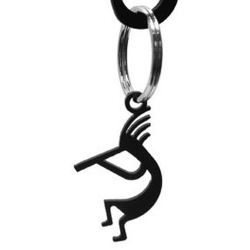 Kokopelli Keychain - Wrought Iron Key Ring | Native Design