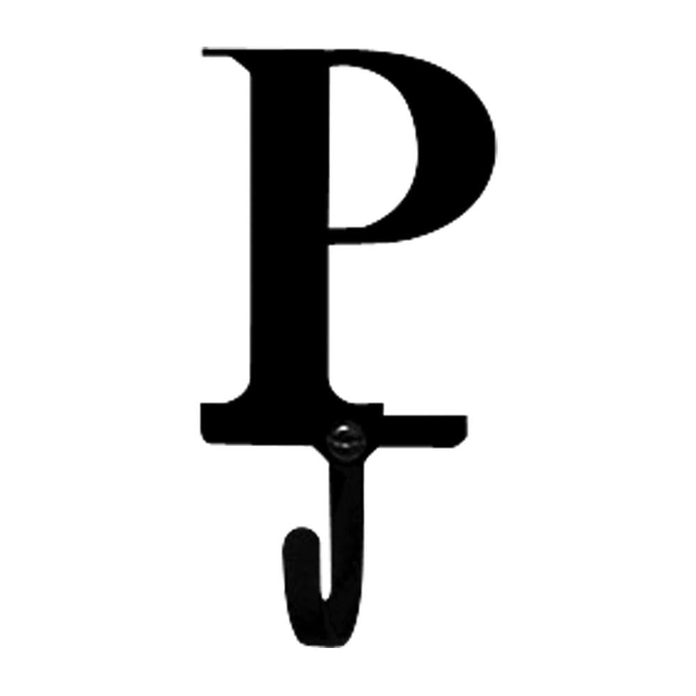 Wrought Iron Wall Hook - Letter P