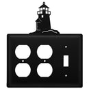 Wrought Iron Lighthouse Double Outlet Switch Cover
