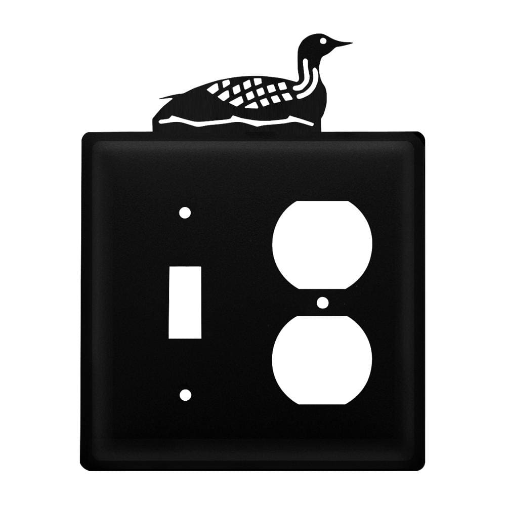 Wrought Iron Metal Loon Switch, Outlet Cover