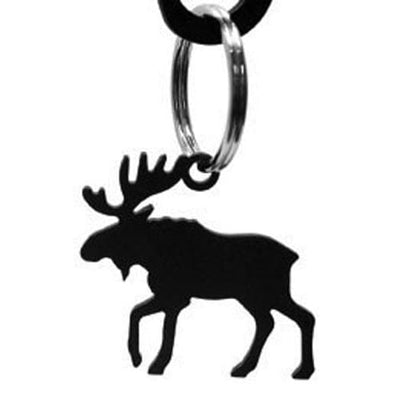 Wrought Iron Moose Keychain - Unique Key Ring | Handcrafted in USA