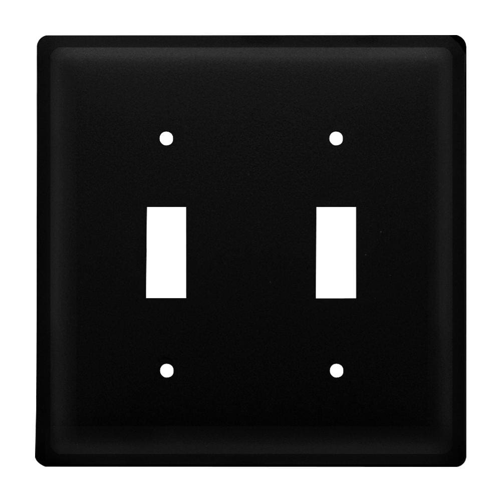 Wrought Iron Switch Cover - Double Outlet Plate | Durable, Handmade
