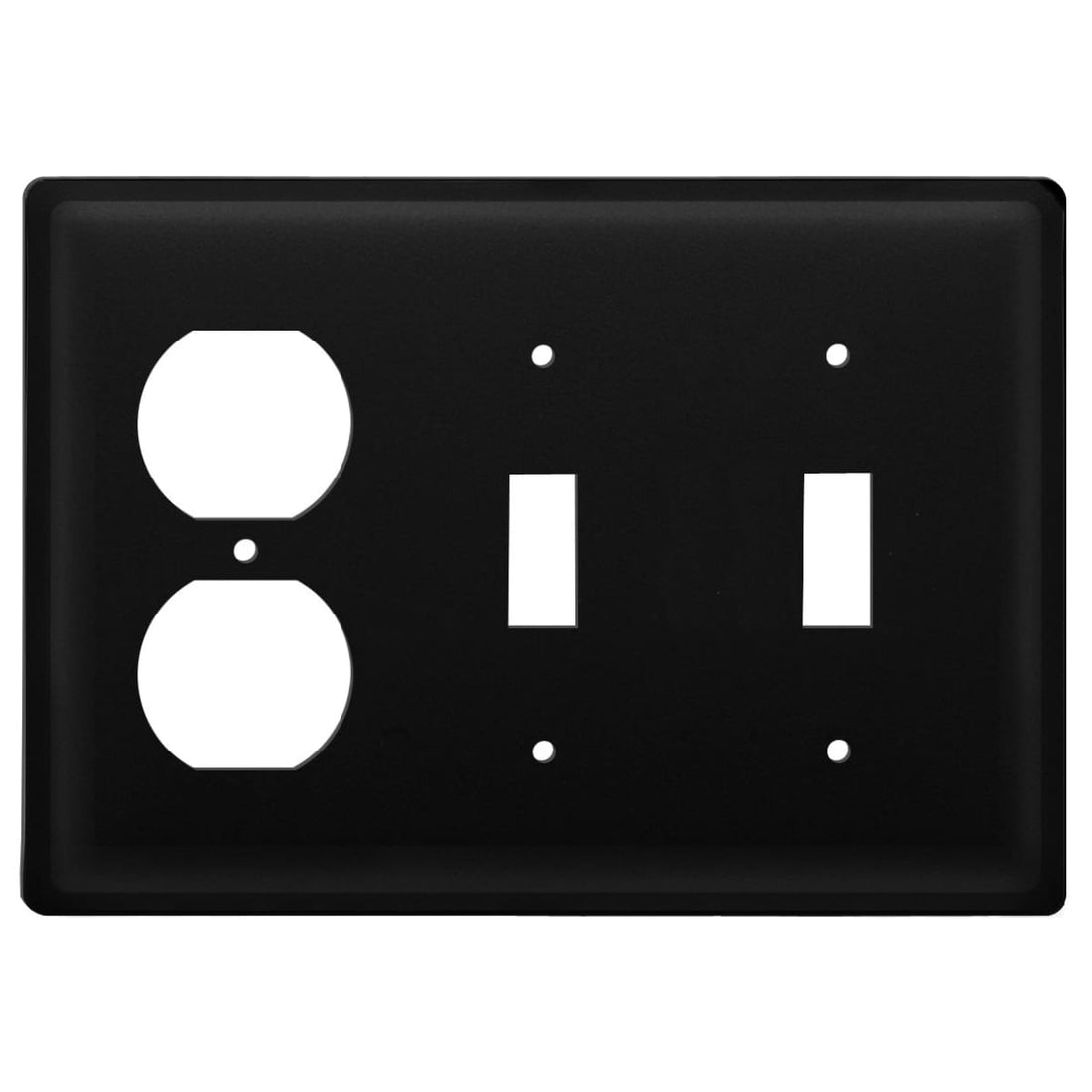 Wrought Iron Plain Outlet Double Switch Cover