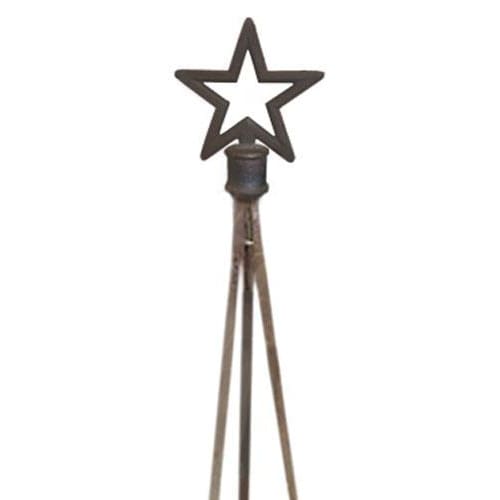 Wrought Iron Metal Star Natural Garden Trellis