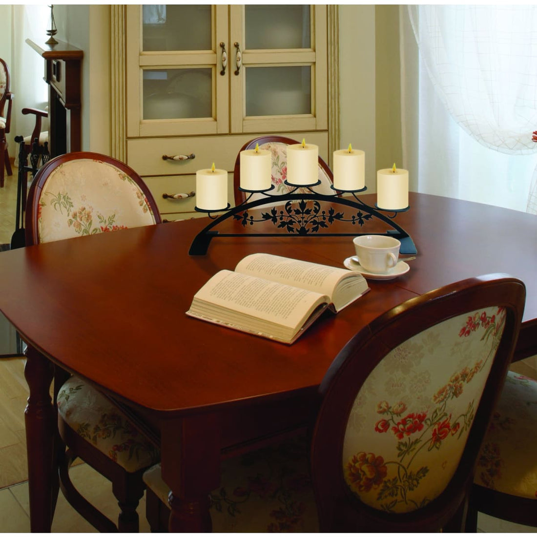 Wrought Iron Metal Star Table Top Center Piece