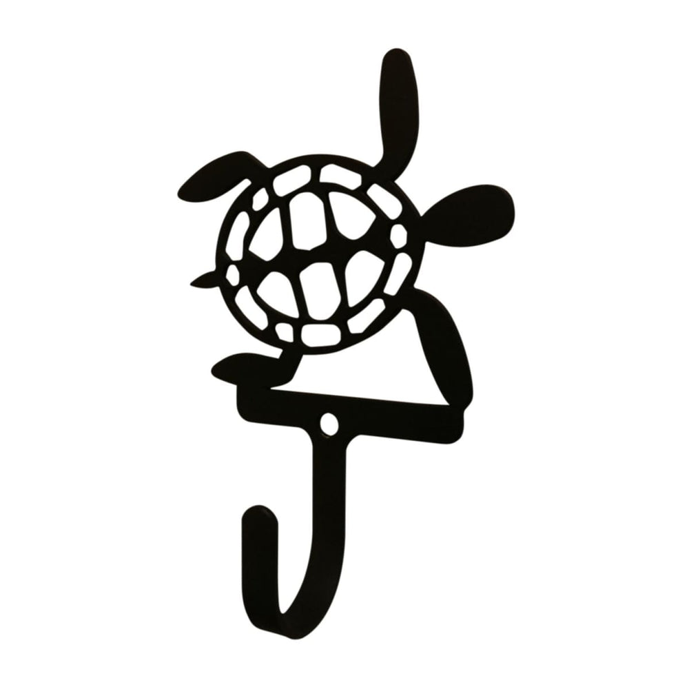 Wrought Iron Metal Sea Turtle Wall Hook Decorative Small